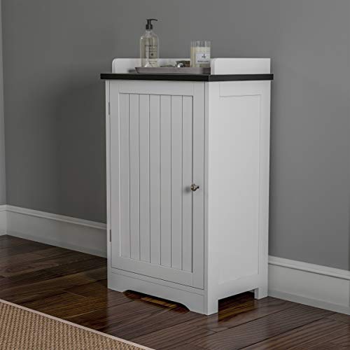 Lavish Home Bathroom Floor Cabinet-29 ”, White