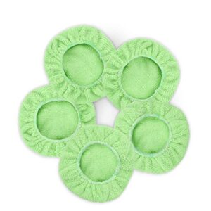 silence shopping car care replaced microfiber clothes windshield cleaning brush durable buffing pad cover washable polishing bonnet green pack of 5