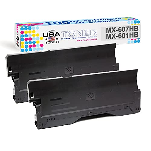 MADE IN USA TONER Compatible Waste Container for Sharp MX-2651,MX-3051,MX-3061,MX-3071,MX-3551,MX-3561,MX-3571,MX-4051,MX-4061,MX-4071, MX-601HB, MX601HB, MX-607HB (2 Pack)