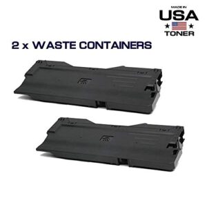 MADE IN USA TONER Compatible Waste Container for Sharp MX-2651,MX-3051,MX-3061,MX-3071,MX-3551,MX-3561,MX-3571,MX-4051,MX-4061,MX-4071, MX-601HB, MX601HB, MX-607HB (2 Pack)