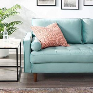 Modway Valour Performance Velvet Upholstered Tufted Sofa, Mint