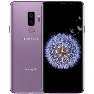 samsung galaxy s9+ plus (64gb, 6gb ram) 6.2" display, ip68 water resistance gsm unlocked g965u (64 gb, lilac purple)