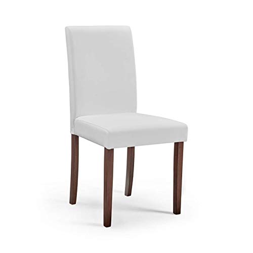 Modway Prosper Faux Leather Dining Side Chair Set of 2, White