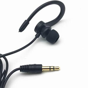 LINHUIPAD Single Side Earphone in-Ear Stereo to Mono Earbuds,3.5mm Plug Ear Hook Earpiece,Compatible Android Smartphones MP3 Players