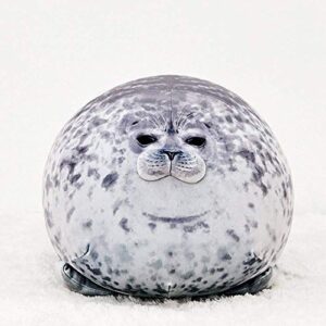 Minimin Seal Pillow, Kawaii Chubby Blob Seal Plush Pillow Stuffed Cotton Plushies Animal Toy Cute Ocean Pillow (Small)