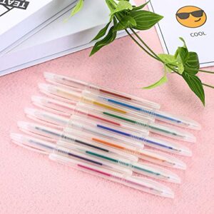 50 Pieces Empty Pen Shell Ballpoint Pen Cover Gel Pen Shell for Office School Stationery Supplies, Fit for 13 cm Refills, Transparent Color (Transparent Color)