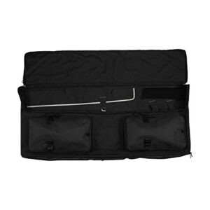 Allen Company Gun Case Hanging Garment, Hanging Closet, Gun Storage System for Closet, Black, Storage for 4 Handguns, 2 Long Guns, 8 Magazines and Extras, Locking Zippers, Black, One Size