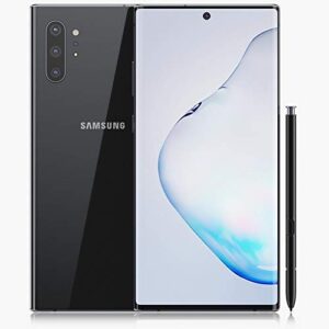 samsung galaxy note 10+, 256gb, aura black - fully unlocked (renewed)