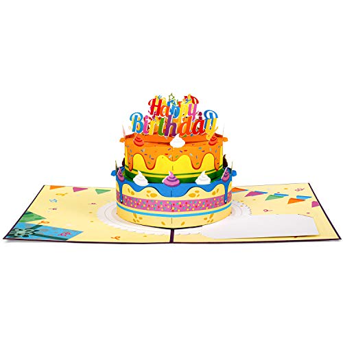 Paper Love Happy Birthday Cake Pop-up Card (Birthday Cake)