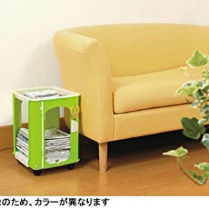 Newspaper Rack Karafurushinbun Easy +1 (Plus One) (with Casters), Orange