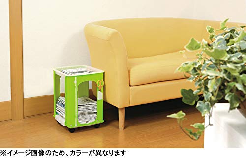 Newspaper Rack Karafurushinbun Easy +1 (Plus One) (with Casters), Orange