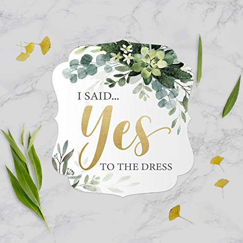 I Said Yes to The Dress Sign /10" x 12" Wedding Shop Sign