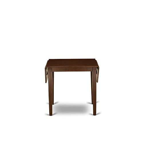 East West Furniture Dining Room NDT-MAH-T Mid Century Table Rectangular Tabletop and 48 x 30 x 30-Mahogany Finish