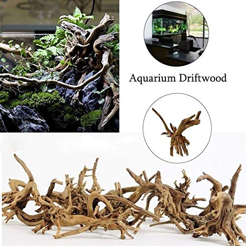 Tfwadmx Aquarium Driftwood Natural Wood Reptile Branch Fish Tank Tree Plant Stump Ornament Decor 4 PCS