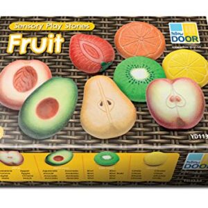 Yellow Door Fruit Sensory Play Stones, Set of 8