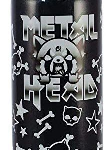 Underground Toys Aggretsuko Metal Head 12oz Insulated Stainless Steel Travel Can