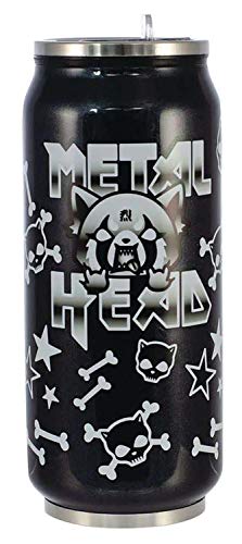 Underground Toys Aggretsuko Metal Head 12oz Insulated Stainless Steel Travel Can