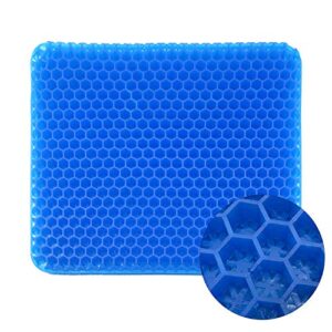 HST Gel Seat Cushion, Egg Seat Cushion with Non-Slip Cover,Ventilation Breathable Honeycomb for Pressure Relief, for Office Chair Car Wheelchair