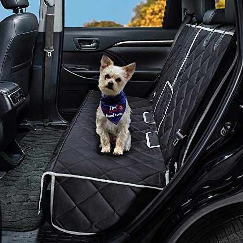 Petalae Waterproof Dog Seat Cover for Cars Back Seat Heavy-Duty Nonslip Pet Seat Cover Protector Armrest Compatible for Trucks Cars & SUVs