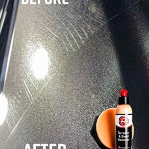 Adam’s Car Scratch & Swirl Remover Hand Correction System | Remove & Restore Paint Transfer, Minor Imperfections, & Oxidation | Paired with Orange Compound Correction Pad Applicator (2 Step Kit)