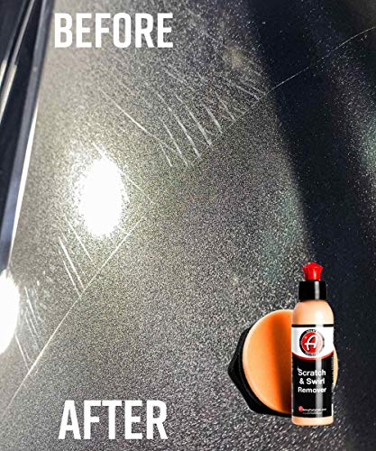 Adam’s Car Scratch & Swirl Remover Hand Correction System | Remove & Restore Paint Transfer, Minor Imperfections, & Oxidation | Paired with Orange Compound Correction Pad Applicator (2 Step Kit)