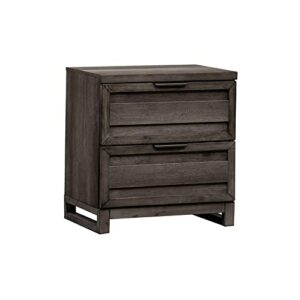 liberty furniture industries tanners creek night stand, grey