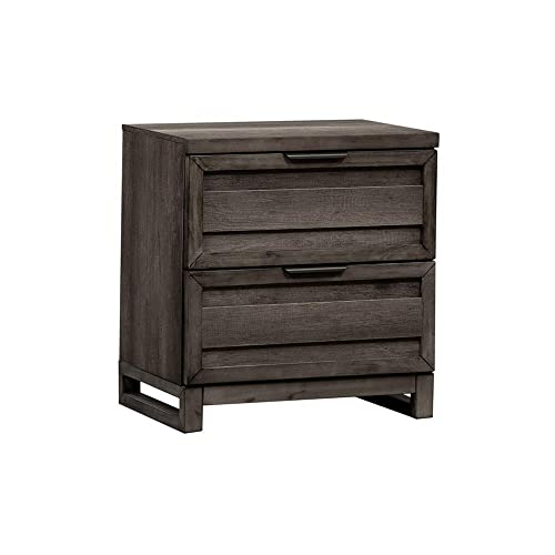 Liberty Furniture INDUSTRIES Tanners Creek Night Stand, Grey