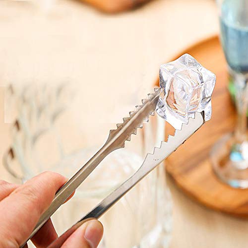 Twdrer 20 Pack 6 Inch Small Mini Stainless Steel Serving Tongs Appetizers Tongs,Sugar Tongs Ice Tongs for Tea,Coffee,Bar,Kitchen