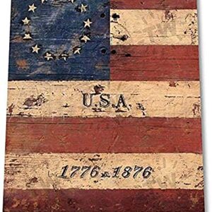 Not Applicable TIN Sign American Flag 1776" Flag Metal Decor Patriotic Wall Art Shop A053 Tin Sign 8x12inch