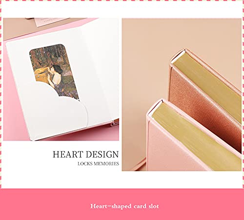 MYUOOT B6 Heart Shaped Combination Lock Diary with Key PU Leather Journal Diary with Lock and Key Journal Notebook with Lock Locking Journal Diary Notebook for Girls Boys Men Women, Pink