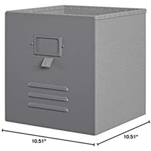 Little Seeds Nova Metal Locker 3 Pack-Graphite Grey Storage Bins