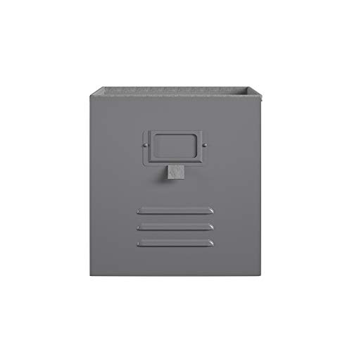 Little Seeds Nova Metal Locker 3 Pack-Graphite Grey Storage Bins