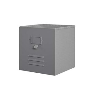 Little Seeds Nova Metal Locker 3 Pack-Graphite Grey Storage Bins