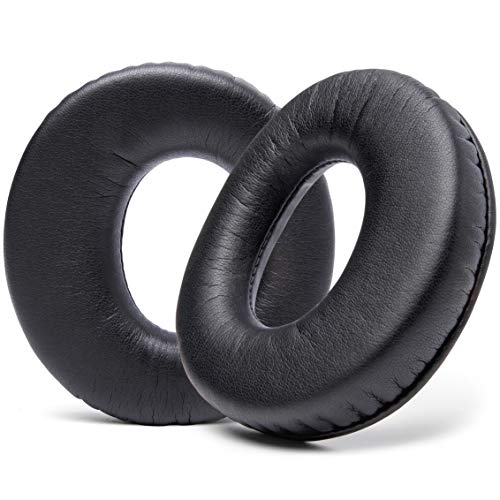 WC Replacement Ear Pads for Sony MDR-RF985R RF970 RF970RK RF960RK RF960R RF925RK & MDR-DS6500 Headphones | Softer Leather, Luxurious Memory Foam, Added Thickness, Enhanced Noise Isolation | Black