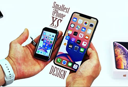 iLight Mini Smartphone XS, World's Smallest 10+ Android Phone 4G LTE, Super Small 2.5" Touch Screen. Global Unlocked - Great for Kids. Pocket Phone Gift. 1GB RAM / 8GB ROM. Tiny iPhone 10s Look Alike