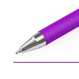 Zebra Classic Z-Grip Flight Ballpoint Pens - 1.2mm - Purple - Pack of 3