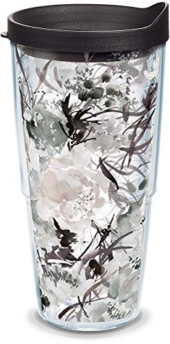 Tervis Made in USA Double Walled Kelly Ventura Insulated Tumbler Cup Keeps Drinks Cold & Hot, 24oz, Shade Blooms