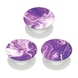 PopSockets PopMinis: Mini Grips for Phones & Tablets (3 Pack) - Purple Nucolor Bombs