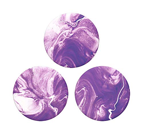 PopSockets PopMinis: Mini Grips for Phones & Tablets (3 Pack) - Purple Nucolor Bombs