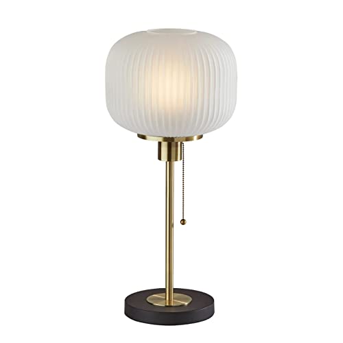 Adesso 4277-21 Hazel Table Lamp, 22 in, 60W, Antique Brass, 1 Table Lighting