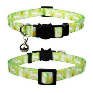 Lamphyface 3 Pack Easter Cat Collar with Bell Breakaway Adjustable