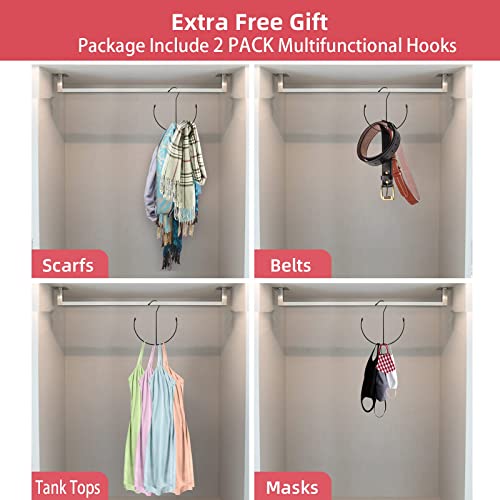 Niclogi Tank Tops Hangers Bra Hangers 4 Pack Space Saving Hanger Metal Folding Closet Organizer for Tank Tops, Cami, Bras, Bathing Suits, Belts