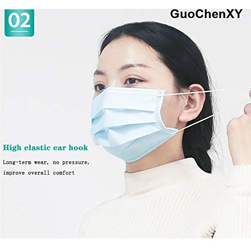 50Pcs Disposable Filter Mask 3 Ply Earloop Face Masks