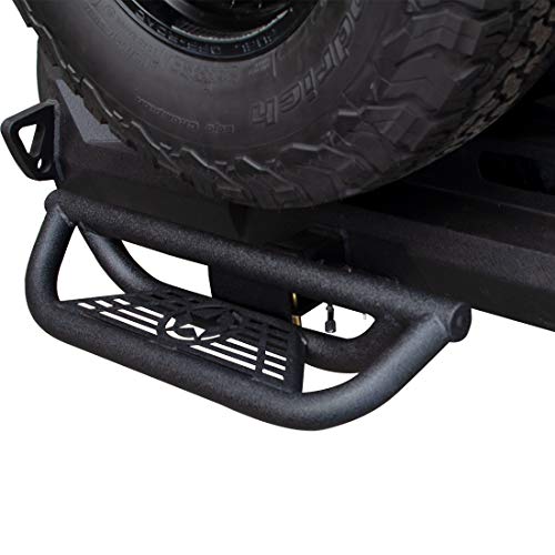 YZONA 2.5 Inch Drop Universal Bumper Hitch Step Trailer for 2 Inch Receiver Compatible with Pickups Trucks Vans SUVs ATVs, with Pin Lock & U-Bolts Stabilize, Tow Guard Protector Rear bar