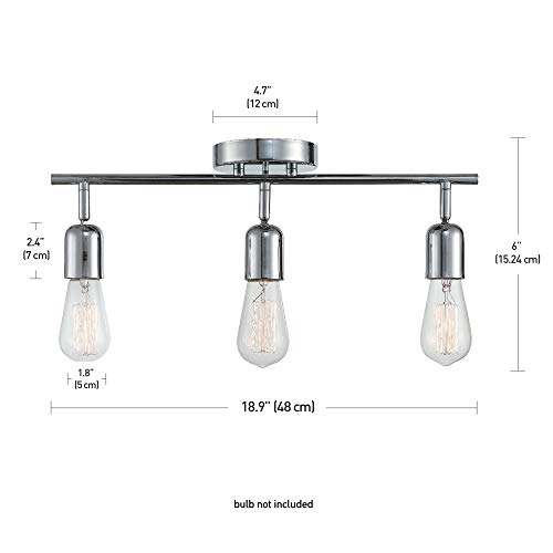 Pearson 3-Light Track Lighting, Chrome,59644