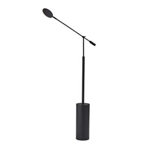 adesso home 2151-01 contemporary modern led floor lamp from grover collection in black finish, 6.00 inches