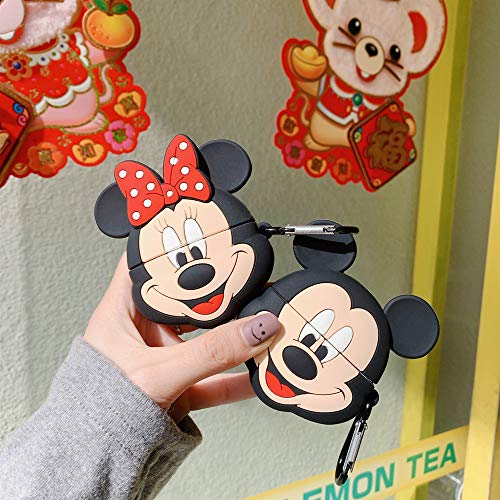 Cocomii 3D AirPods Pro Case - 3D Cartoon - Slim - Lightweight - Matte - Keychain Ring 3D Cartoon Characters Cartoon - Luxury Headphone Case Cover Compatible with Apple AirPods Pro (Minnie Face)