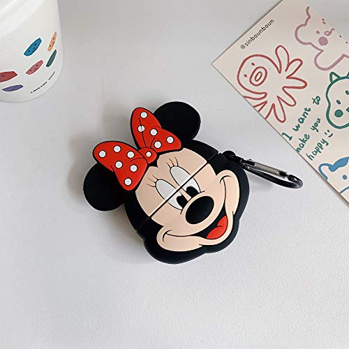 Cocomii 3D AirPods Pro Case - 3D Cartoon - Slim - Lightweight - Matte - Keychain Ring 3D Cartoon Characters Cartoon - Luxury Headphone Case Cover Compatible with Apple AirPods Pro (Minnie Face)