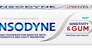 Dual Action Sensodyne Toothpaste Sensitivity & Gum, Mint, 3.4 oz (Pack of 2)