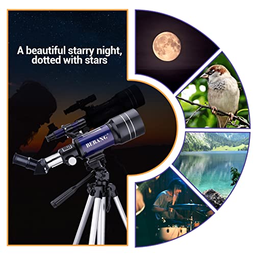 Telescope for Kids & Adults Astronomy - 70mm Aperture 300mm Refractor Telescope for Astronomy Beginners